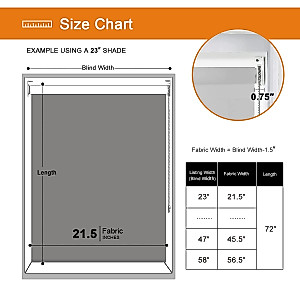 Persilux Solar Roller Shades Light Filtering Roller Blinds for Windows Shades (35" W x 72" H, Grey) Flame Retardant, Semi Sheer Shades for Windows, Home, Office, Easy to Install