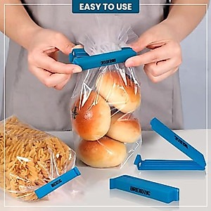 Fresh Finest Plastic Chip Clips Bag Sealing Clips for Food and Snack Storage Set of 12 (4.3 Inches)