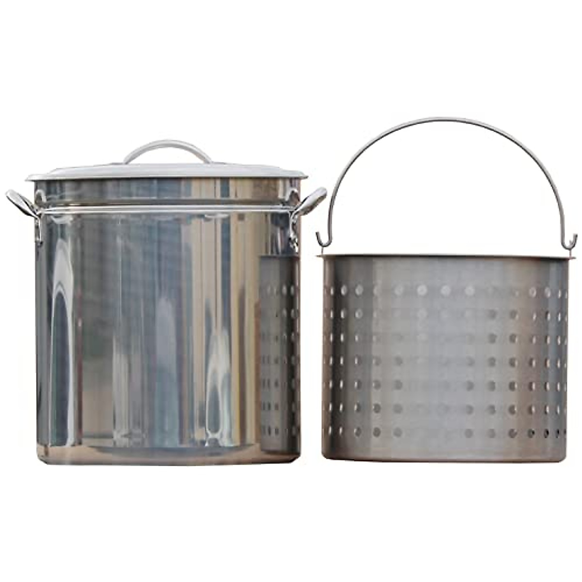 King Kooker KK24SR Ridged Stainless Steel Pot, 24-Quart