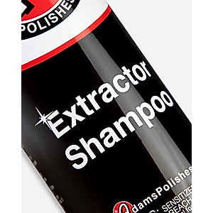 Adam's Carpet Extractor Shampoo (16oz) - Best Vehicle Carpet Detailing Shampoo, Safe Car Flooring Wash For Heated Carpet Extractor, Powerful Auto Floor Cleaning Soap - Low Foam, Citrus Scent