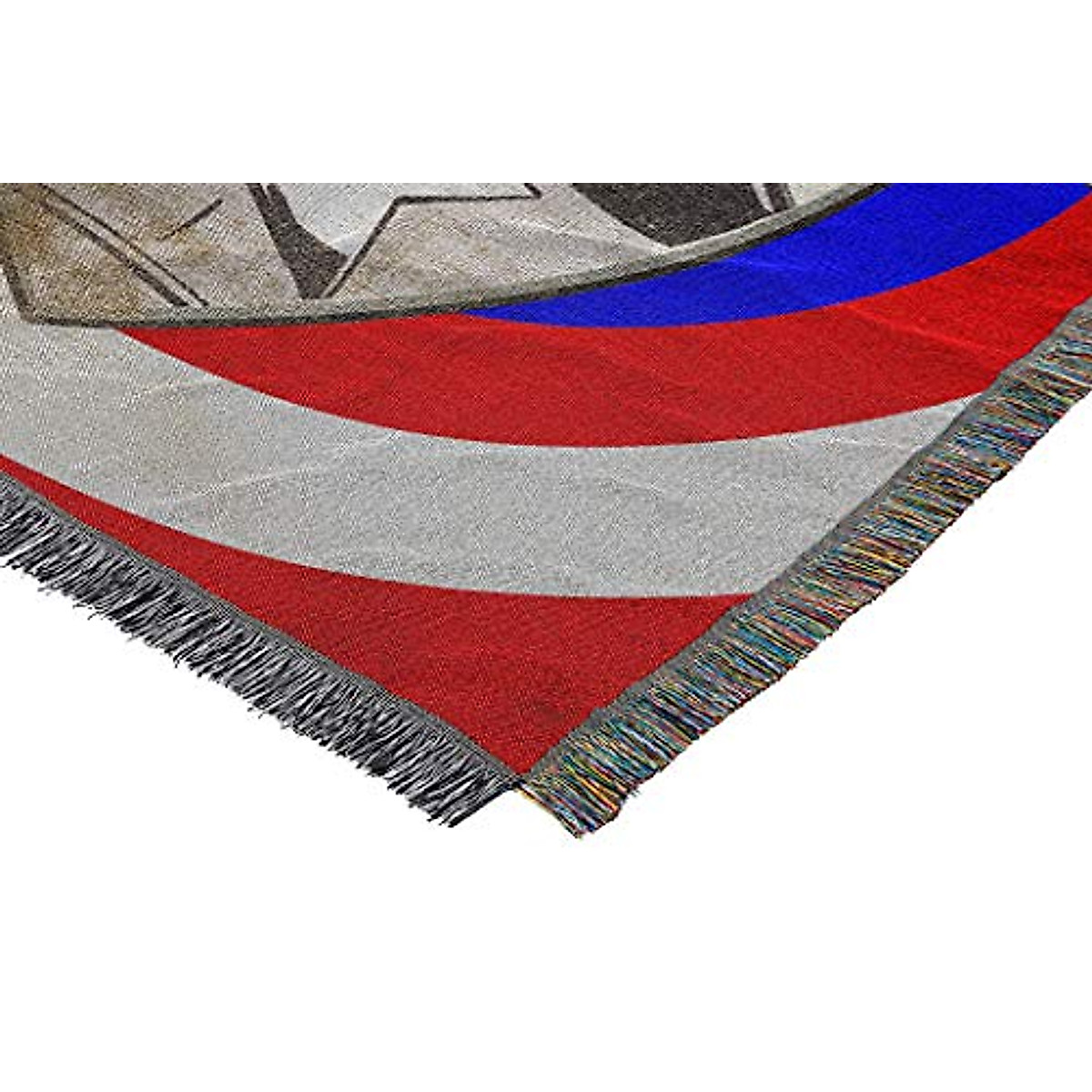 Marvel's Captain America, "Established" Woven Tapestry Throw Blanket, 48" x 60", Multi Color