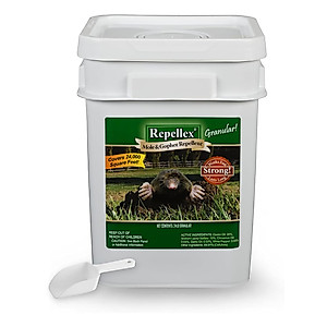Repellex 10545-SCP Mole/Gopher Repellent 24 lb. with Scoop Granule, Black
