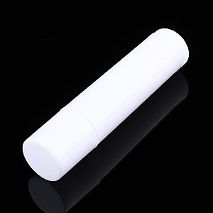 100PCS 5ml Clear Sturdy Black White Empty Round Plastic Lip Balm Tubes Containers for DIY Refillable Lip Gloss Tube Lipstick Containers