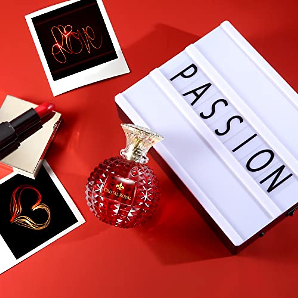 Princesse Marina de Bourbon Cristal Royal Passion Eau de Parfum for Women - Opens with Pear, Blackcurrant and Bergamot - Blended with Jasmine and Violet - For Elegant Ladies - 3.4 oz