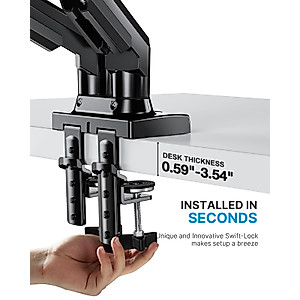 HUANUO Dual Monitor Stand 30 Inch & HUANUO Single Monitor Stand 35 Inch