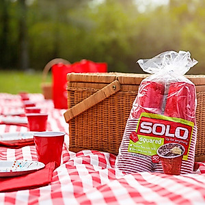 SOLO Cup Company Red Squared Plastic Party, 18 Ounce, 200 Count