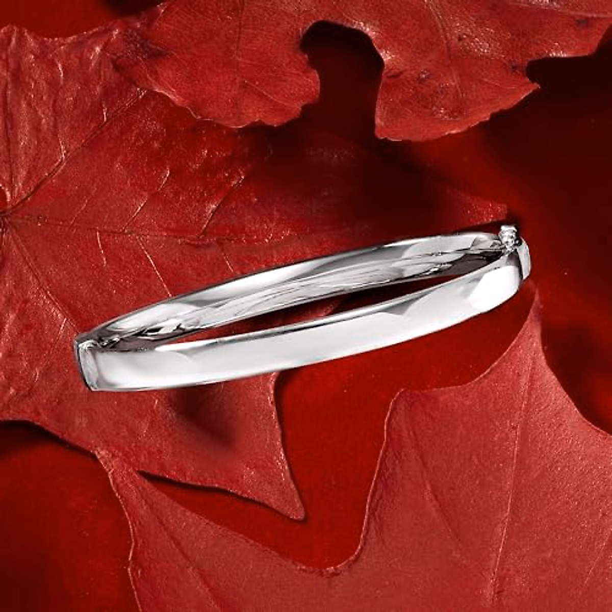 Ross-Simons 6mm Sterling Silver Bangle Bracelet. 8 inches