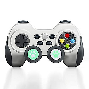 ibasenice Silicone Joystick Thumb Grip Covers with Cat Claw Pattern Adorable Animal Joystick Thumbstick Caps Covers for Game Controller