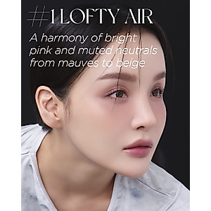 EQUMAL Over Classic Eye Palette – 6 Color Eyeshadow Palette – Muted Beige & Bright Pink - Blendable & Long Lasting Eye Shadow - Matte & Shimmer Multi Formul, 01 Lofty Air