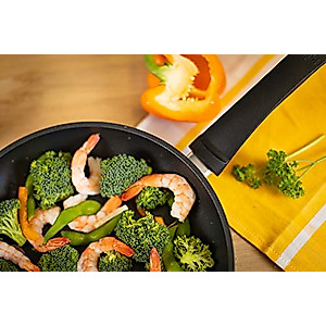 KUHN RIKON Easy Induction Non-Stick Frying Pan, 28 cm, Black