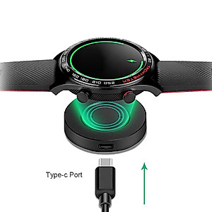 Austuo Charger Compatible with Huawei Watch GT/GT2/GT 2e/GT Classic/GT Sport, Honor Watch Magic/Magic 2/Dream/GS Pro-USB Black Charging Cable