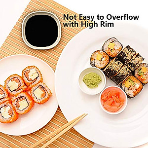 6PCS 4.5 OZ Wheat Straw Small Dessert Bowls, Stacked Pinch Bowls, Bamboo Fiber Mini Prep Bowls, Unbreakable Dipping Saucers for Side Dishes, Seasoning, Snack, Appetizer (Multicolor)