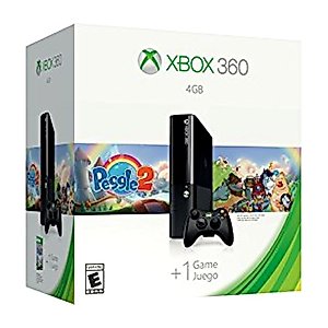 Xbox 360 4GB System Console with Peggle 2 Bundle
