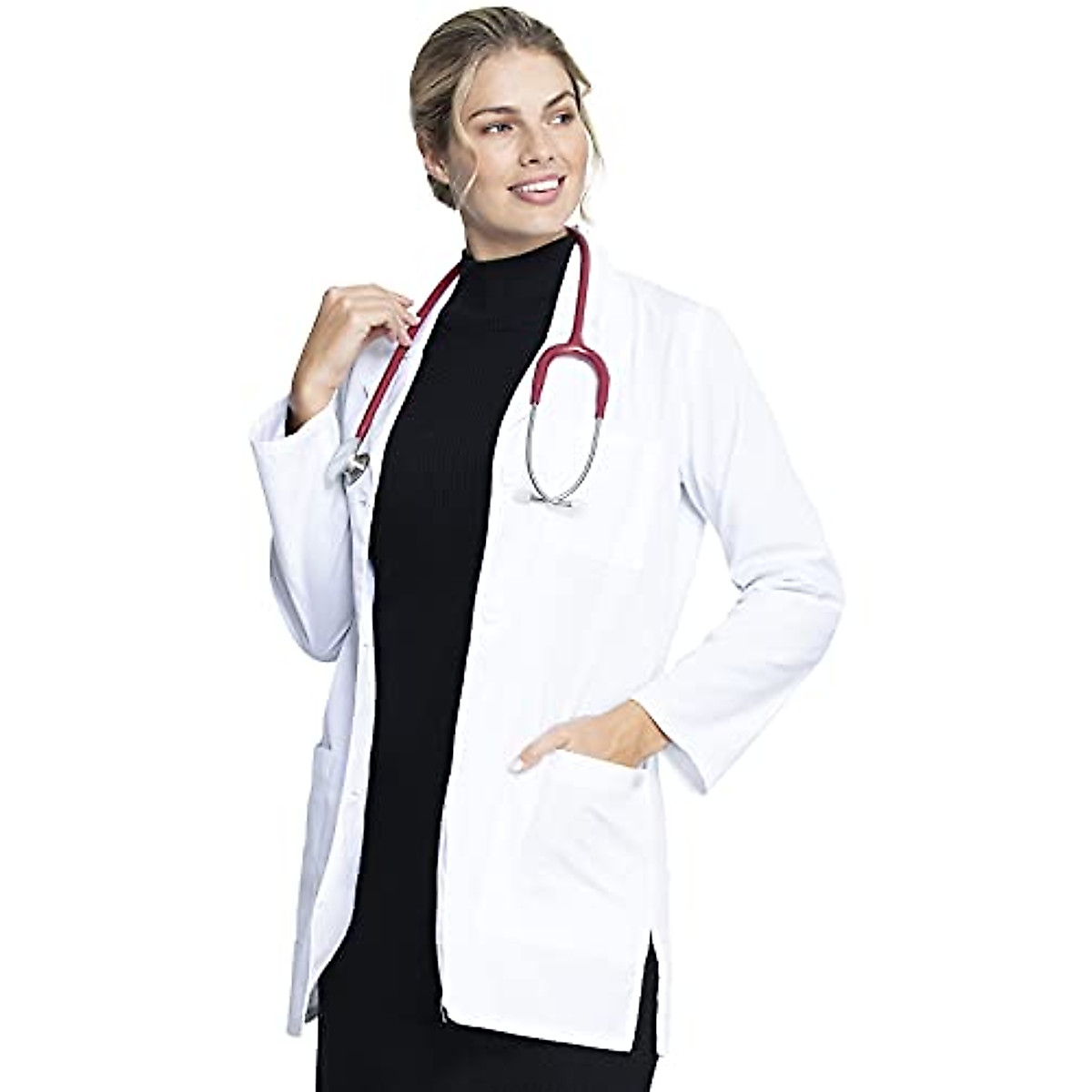 Dickies Women's 32" Poplin Lab Coat 84400, S, White