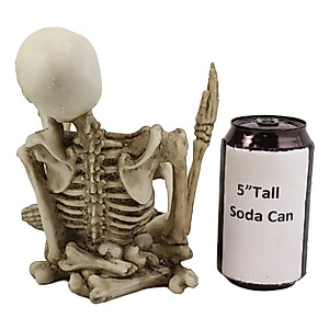 Ebros Gift Large Day of The Dead Grinning Horny Skeleton Humping Wine Bottle Holder Statue 10.25" Long As Halloween Macabre Ossuary Accent Decor Skulls and Skeletons Collection