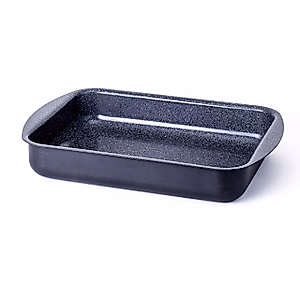 Ceramic Coated Roasting Pan/Lasagna Pan - With Natural Nonstick Coating, Safe For StoveTop and Oven Use / 16.1 x 11.7 x 2.7 inch