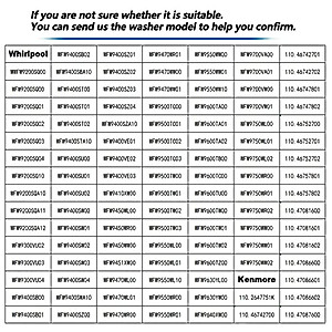 Upgrade 8183202 WP8183202 Washer Door Hinge(OEM), Compatible with Whirl-Pool Duet Washer Door Hinge, WFW9500TC01 WFW9200SQA WFW9200SQA12 WFW9450WW00 MHWE300VF00 MHWE300VW11 WFW9400SW02 WFW9400SW04