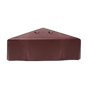 JSP Manufacturing 3" Triangle Plastic Furniture Brown Corner Legs - Sofa Couch Chair Ottoman (4 Legs)