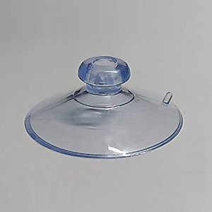 lasenersm 20 Pieces PVC Plastic Mushroom Head Suction Cups Pads Strength Suction 45mm Large Suction Cup Without Hooks Clear-Blue