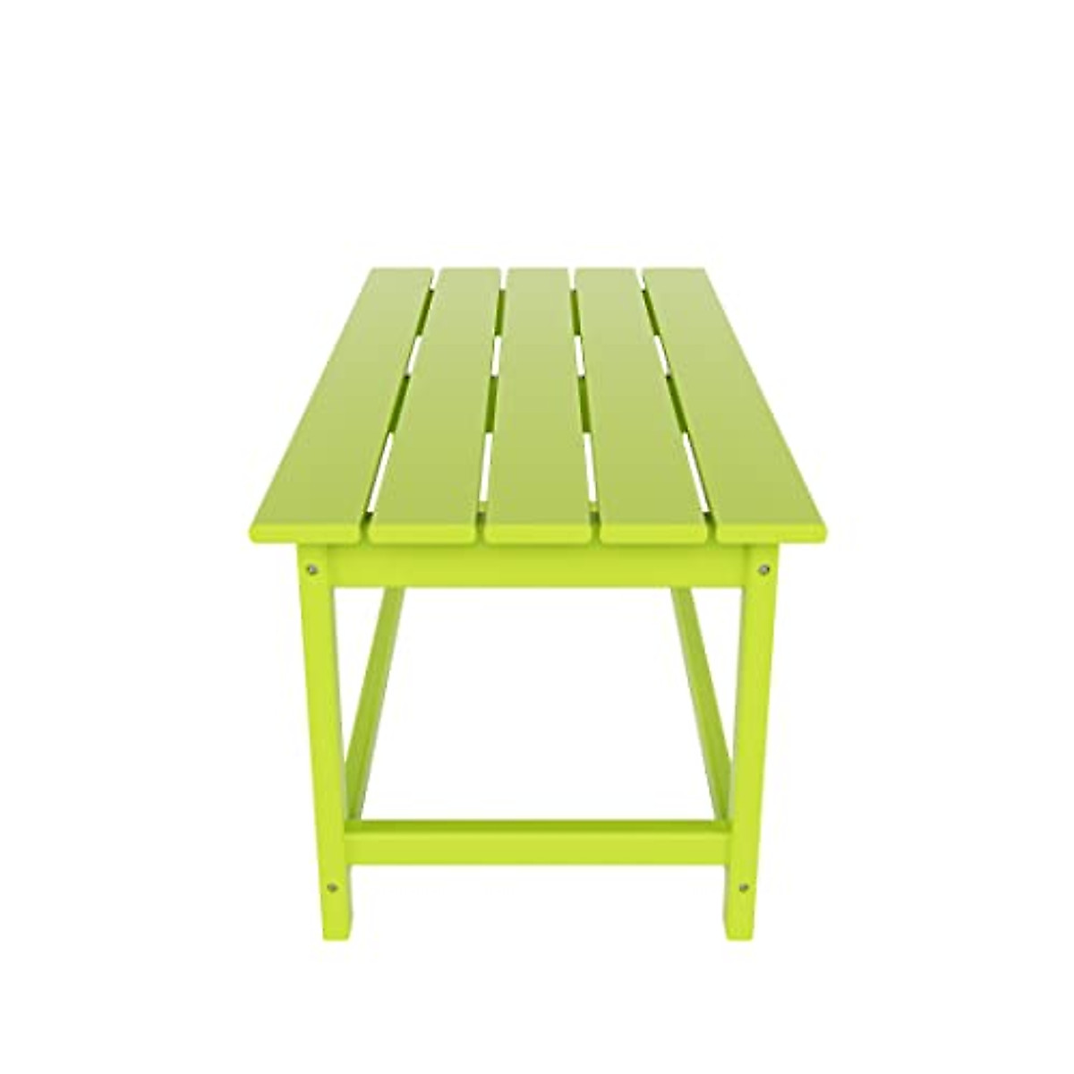 WestinTrends Malibu Outdoor Coffee Table, 35" x 17.5" All Weather Poly Lumber Patio Adirondack Coffee Table for Garden Lawn Porch Balcony, Lime