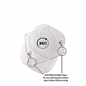 SmileXBag: Lazy Susans Organizer Oval Turntable Rack for Cabinet, Pantry Organizer, Kitchen Organizer, Fridge Organizer, Bathroom Tray, Makeup Vanity Countertop, Under Sink Organizing, Spice Rack