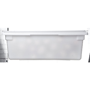 Carlisle FoodService Products Storplus Food Storage Container with Stackable Design for Catering, Buffets, Restaurants, Polyethylene (Pe), 12.5 Gallon, White, (Pack of 4)