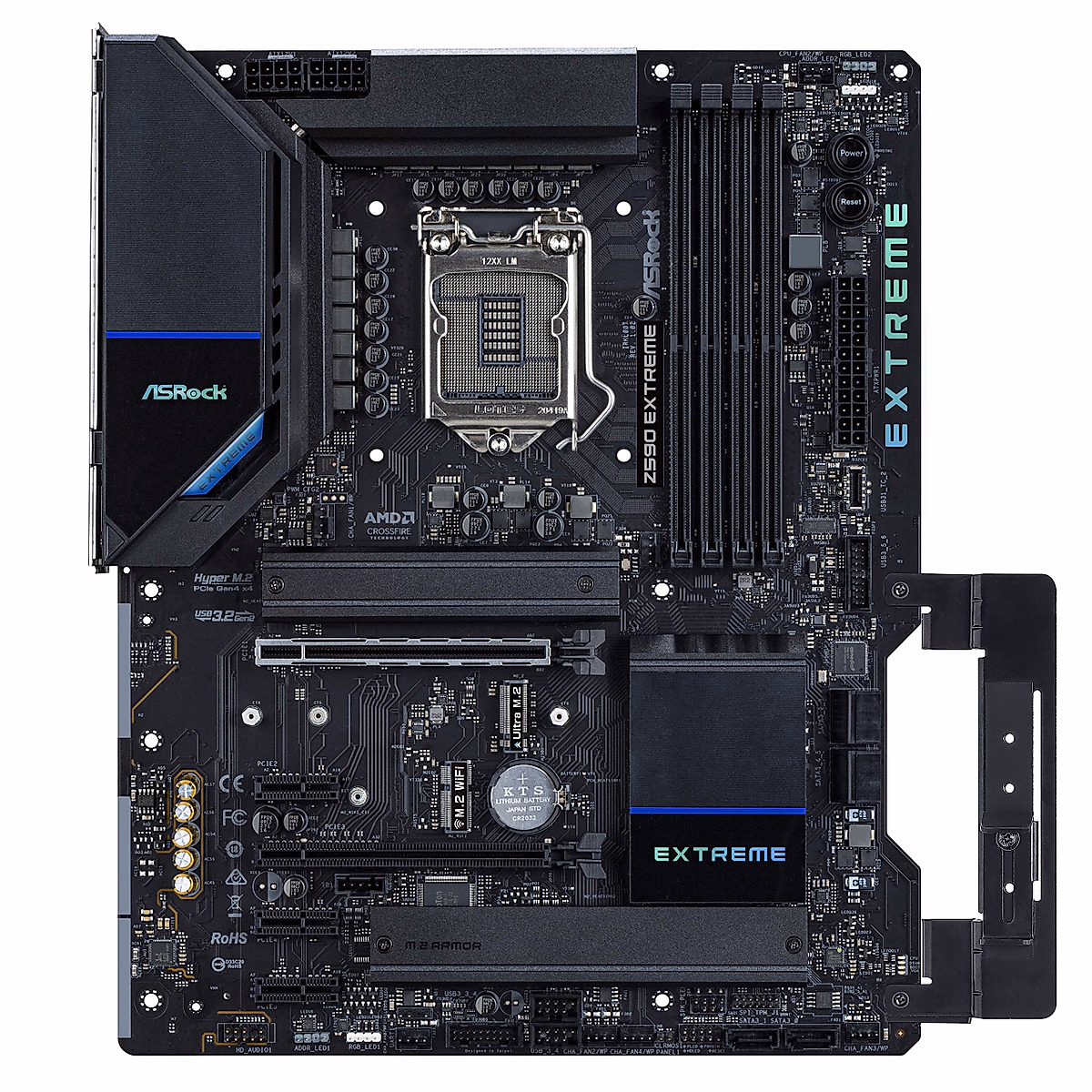 ASRock Z590 Extreme Compatible Intel 10th and 11th Generation CPU (LGA1200) with Z590 Chipset ATX Motherboard