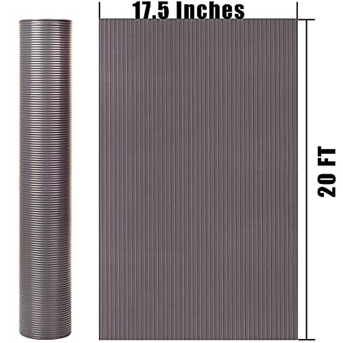 Shelf Liner, Non Adhesive Cabinet Liner, Double Sided Non-Slip Drawer Liner Cupboard Liner, Washable Refrigerator Mats for Pantry Cabinet, Kitchen Bathroom Shelve, Shoe Rack.(17.7 x 240 inch)