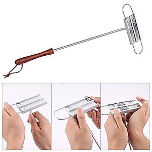 WAJJ BBQ Branding Iron with Changeable Letters Creative Barbecue Steak Names Press Tool for Grilling Outdoor