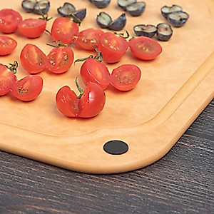 CompactStone cutting board|non-slip kitchen wood cutting board|natural pine fiber|medium size|kitchen cutting board|dishwasher safe|juice sink