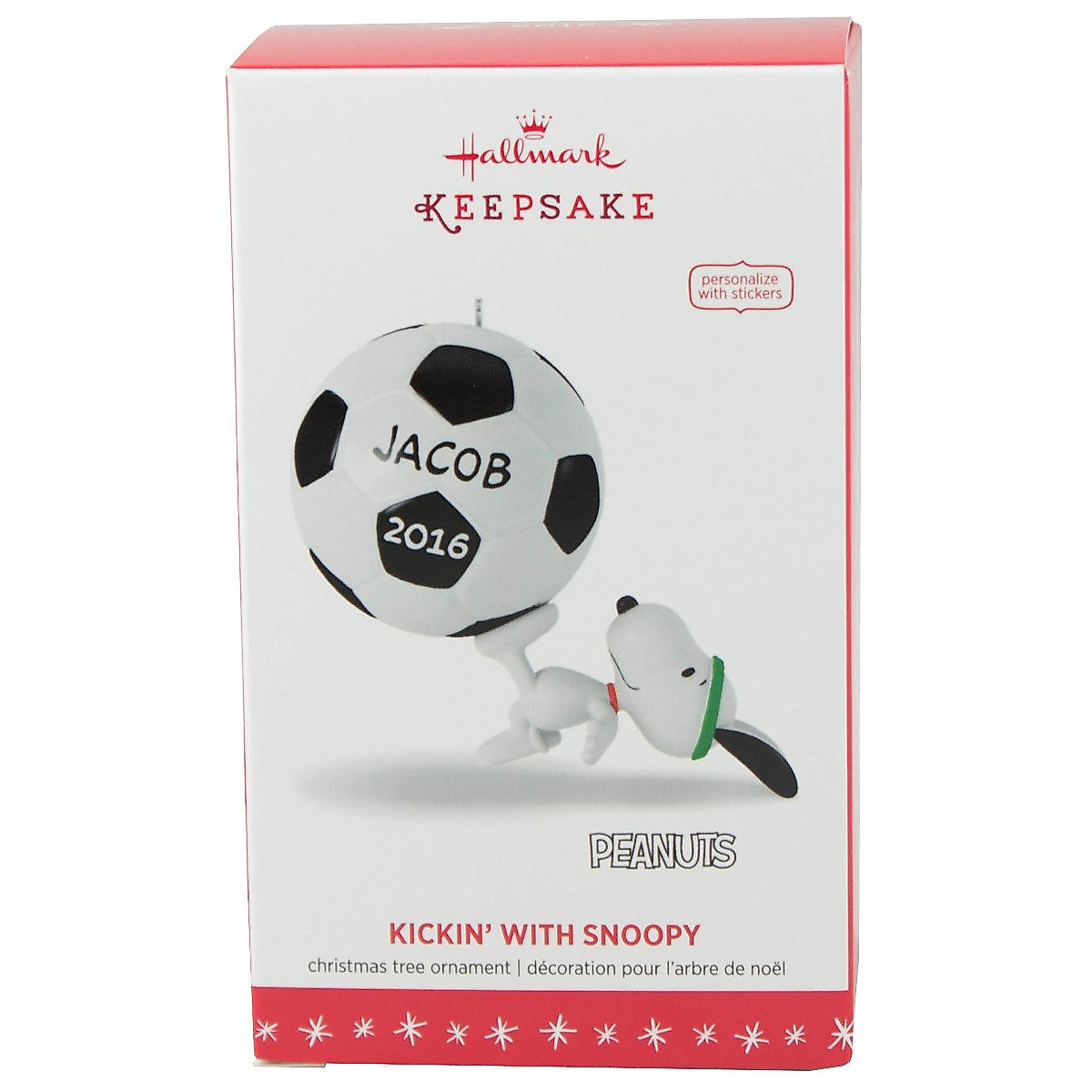 Hallmark 2016 Christmas Ornament Kickin' with Snoopy Soccer Ornament