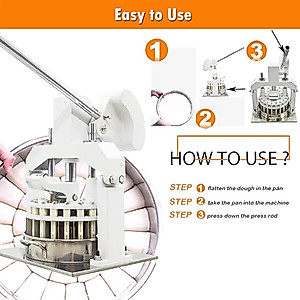 INTSUPERMAI Manual Dough Divider Rounder Machine 36pcs Commercial Dough Cutter Divider TableTop Hydraulic Hand Dough Cutter Bread Maker Lump Spacer Bakery