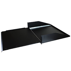 Penn Elcom R1194/2UK-SL 2 Space (2U) Sliding Rack Shelf/Keyboard Tray, 15 Inch Depth