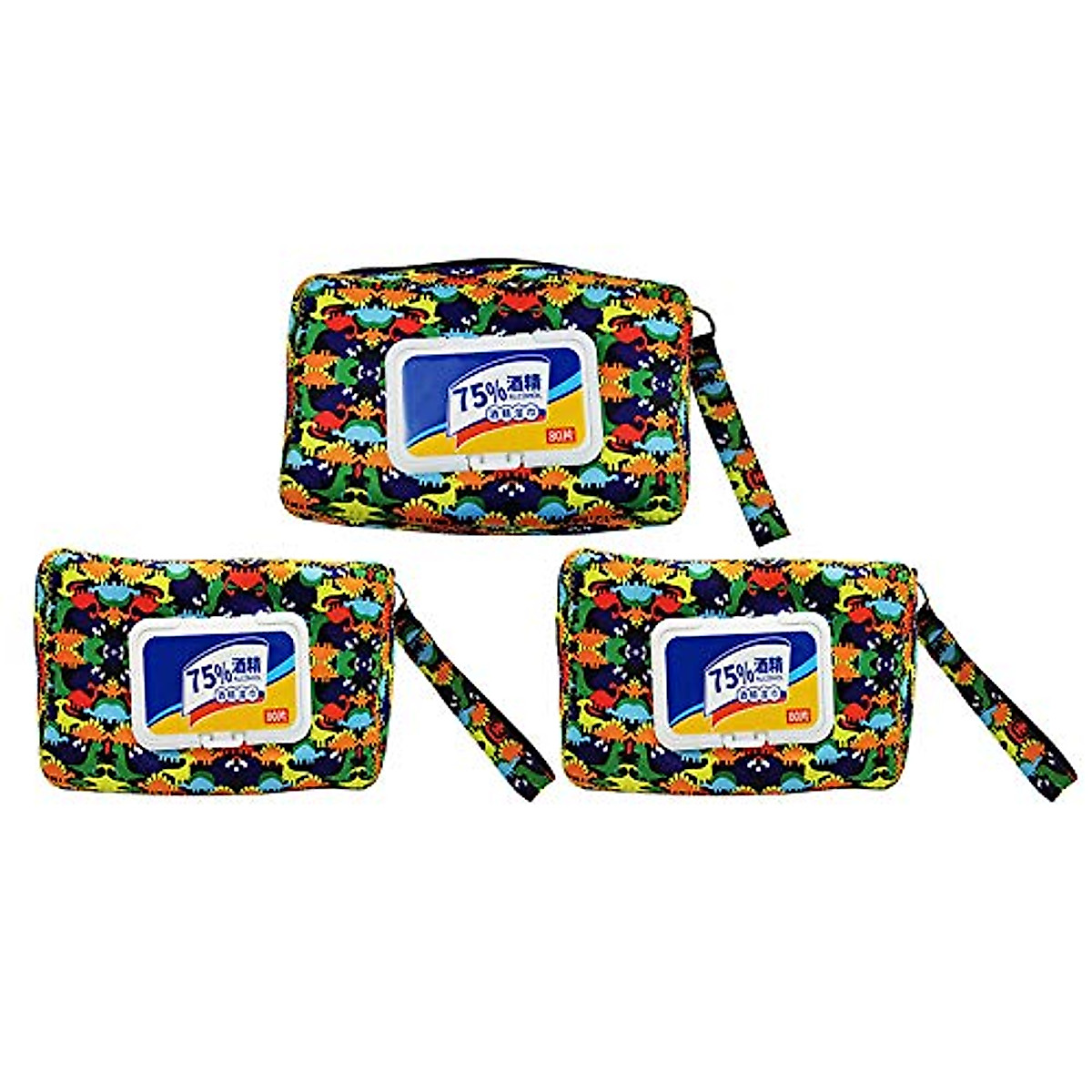 Sunflower Neoprene Wet Tissue Dispenser Case Infant Reusable Stroller Pram Wet Wipes Storage Box Convenient Tissue Case Paper Towel Holder for Travel