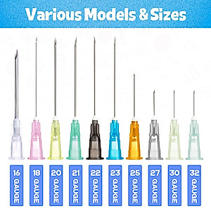 32 Gauge 1/2 Inch Luer Lock Luer Slip Dispensing Accessories, Individually Packaged, 100Pack