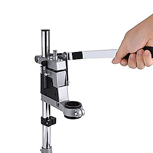 Benchtop Drill Press, Drill Workbench Repair Tool Clamp Universal Bench Clamp Drill Press Stand Workbench Repair Tool for Drilling Collet Workshop, Single Hole Aluminum Base