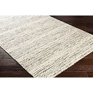 Mark&Day Area Rugs, 8x10 Marie Modern Cream Area Rug, White/Black Carpet for Living Room, Bedroom or Kitchen (8' x 10')