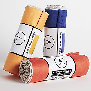 Areté Premium Microfiber Fitness Towel - Eco Non Bleeding Inks - Luxuriously Soft, Absorbent & Quick Drying - Workout Towels to Absorb Sweat - Perfect for - Gym, Yoga, Sport, Cycle & Travel - 16x26.5…