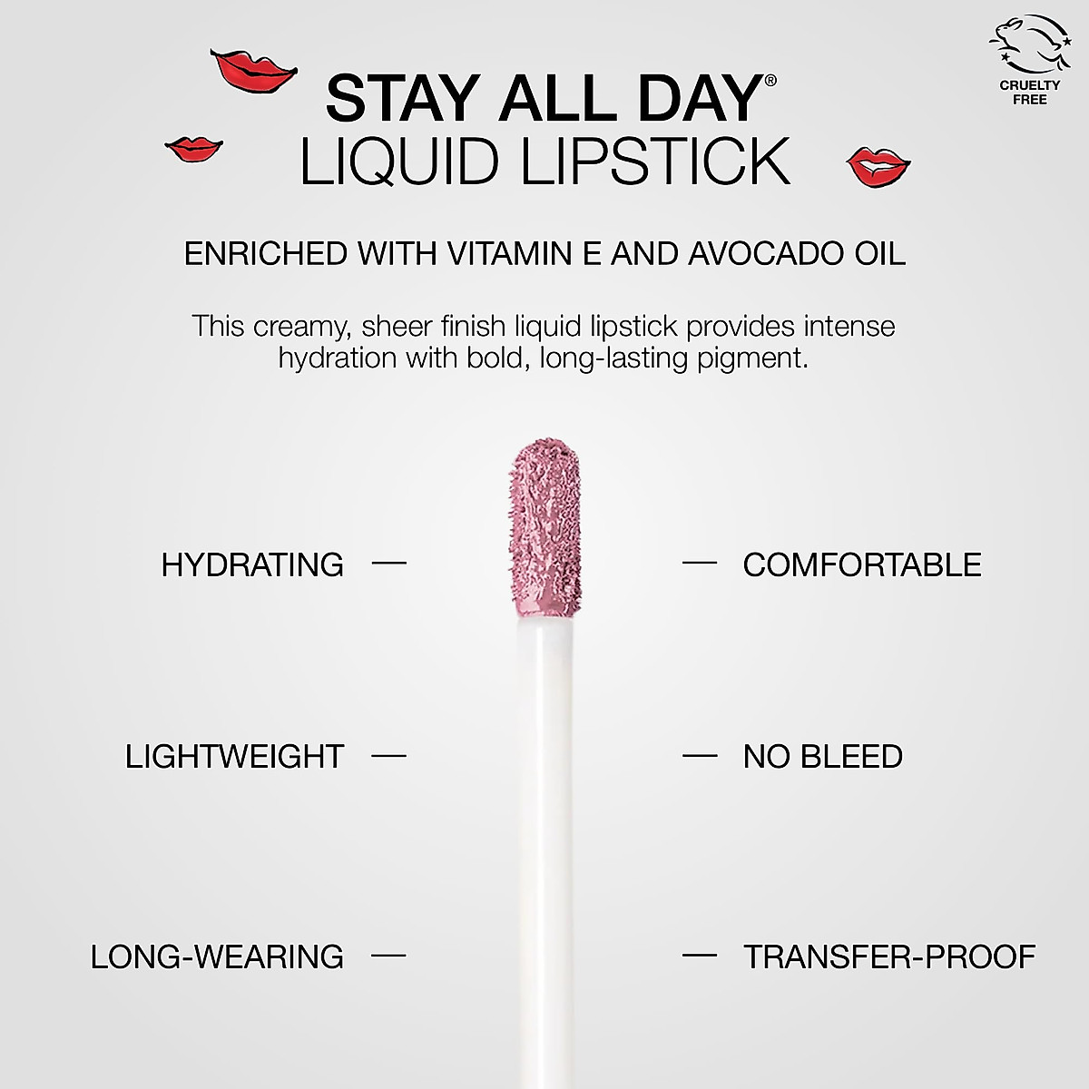 stila Stay All Day Liquid Lipstick, Matte Long-Lasting Color Wear, No Transfer or Bleed Hydrating & Lightweight with vitamin E & Avocado Oil for Soft Lips Patina, .10 Fl. Oz.