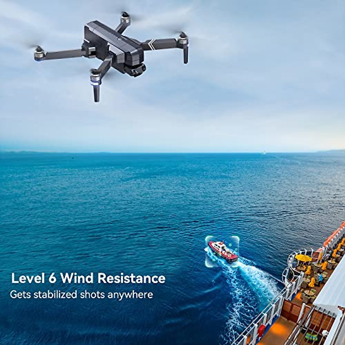 Ruko F11GIM2 Drone with Camera for Adults 4K, 3-Axis Gimbal+EIS, 9800ft Long Range, 84 Min Flight Time, 3 Batteries, GPS Auto Return Home, Follow Me, Waypoint, Point of Interest