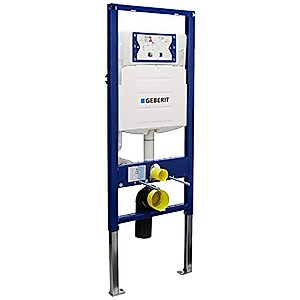 Geberit 111.335.00.5 DuoFix In-Wall System with Sigma Concealed Tank for 2x6 Wall Construction, Plastic, White