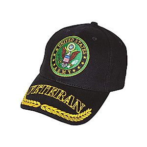 EagleEmblems Army Cap, Black, Standard