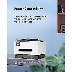 822XL Ink Cartridges Remanufactured for 822 T822 XL Ink Cartridges Replacement for Epson 822 XL T822XL for Epson Workforce Pro WF-3820 WF-4820 WF-4830 WF-4833 WF-4834 Printer (BCMY, 4 Pack)