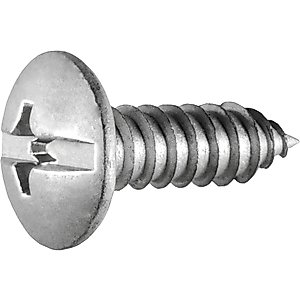 50 Duo-Drive Truss Head License Plate Screws For GM