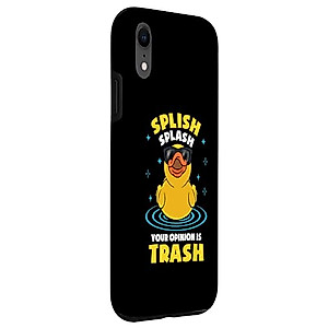 iPhone XR Funny Rubber Ducky Duckie Yellow Bath Toy Rubber Duck Case