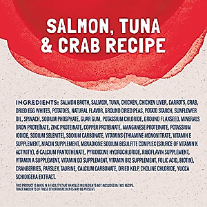 Natural Balance Platefulls Wet Cat Food Salmon, Tuna & Crab Formula in Gravy, 3 Ounce Pouch (Pack of 24), Grain Free ( Packaging may vary )