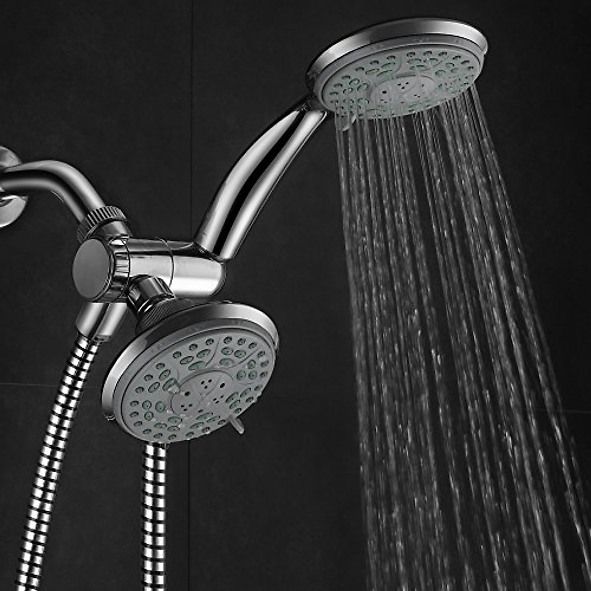Aquadance by HotelSpa 24-Setting Slimline Showerhead and Hand Shower Combo