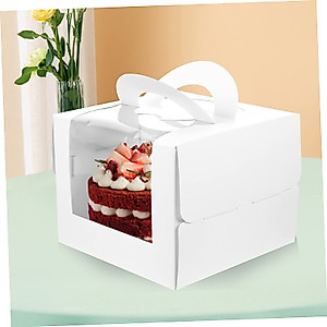 NOLITOY Handheld Cake Carrier Box 10pcs Cake Packing Boxes for Wedding Birthday