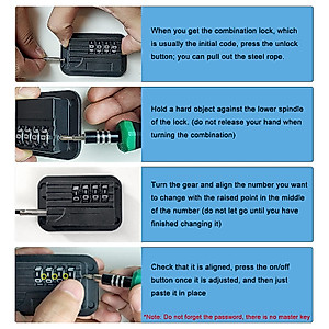 2 Pack Refrigerator Lock, Heavy Duty Combination Fridge Freezer Lock, Keyless Child Baby Safety Lock for Cabinets, Drawers, Closets, Doors, Window, cerradura de nevera