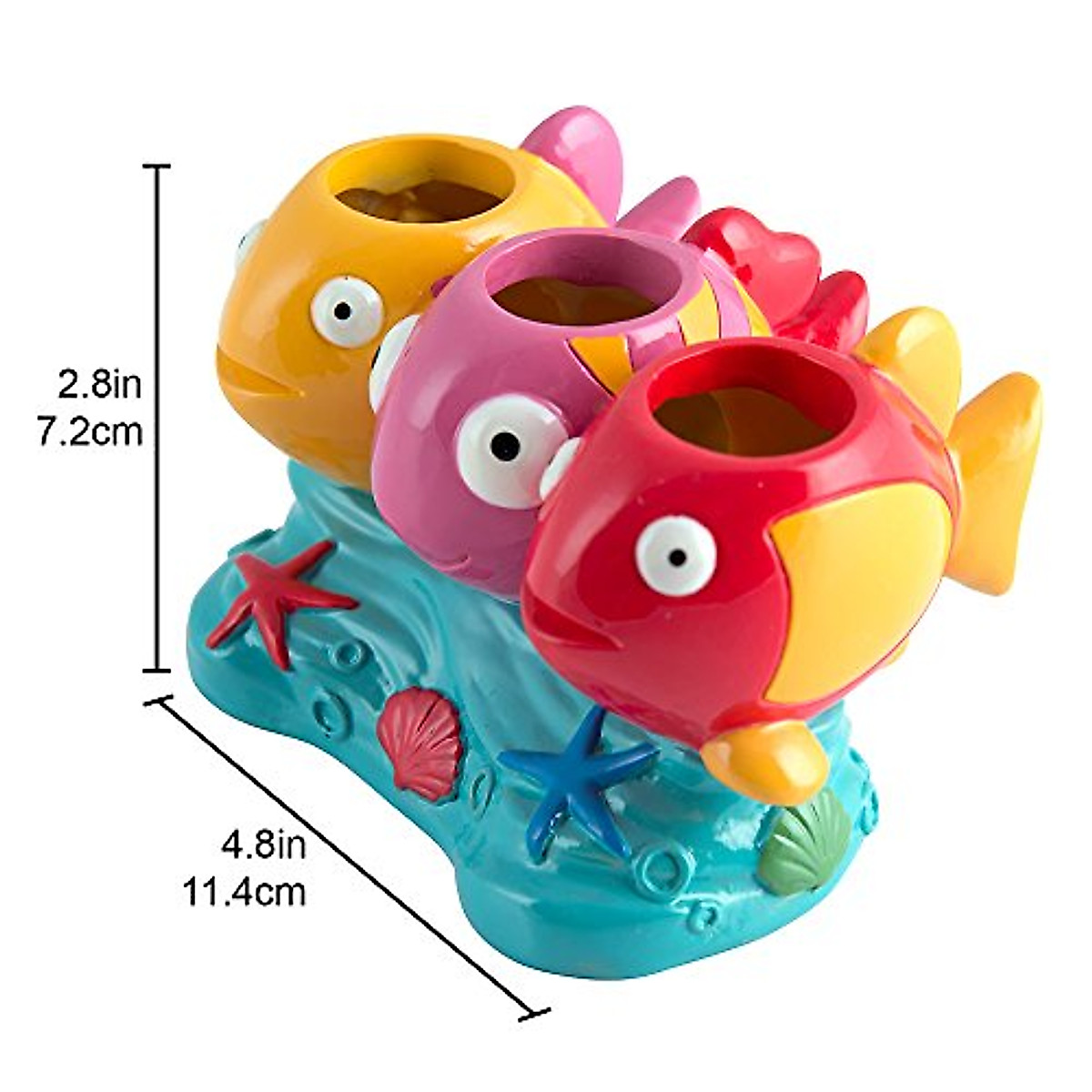 Allure Home Creation Fish Tails 4-Piece Bathroom Accessory Set